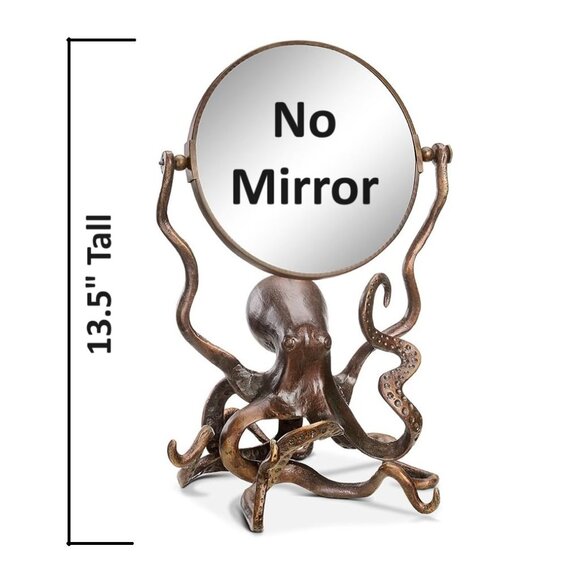 SPI | Accents | Octopus Vanity Sign Holder Mirror Holder Statue Bedroom ...